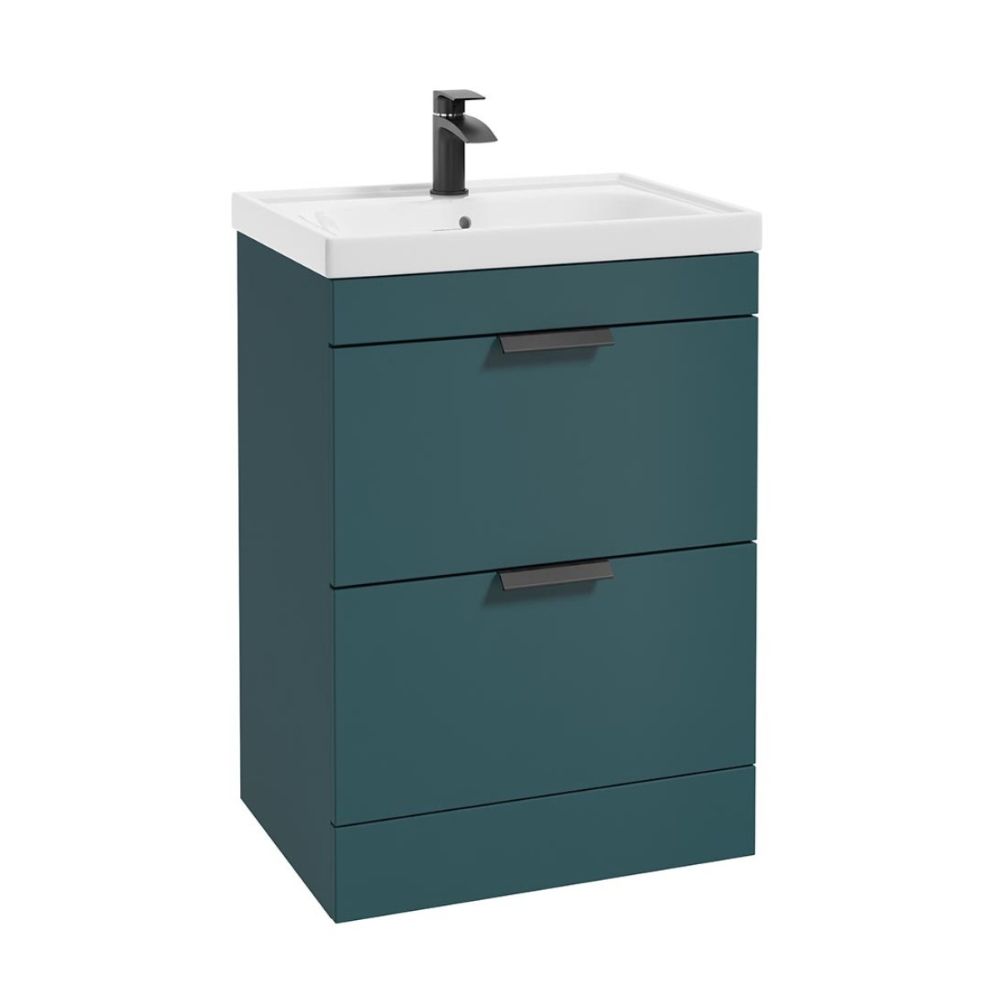 Stockholm 60cm 2 Drawer Floor Standing Vanity Unit