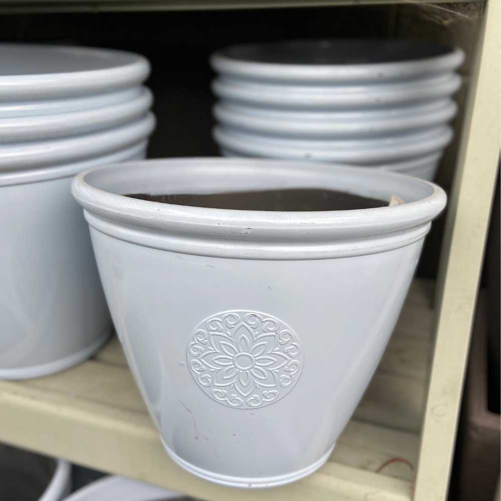 Eden Emblem Planter Blue