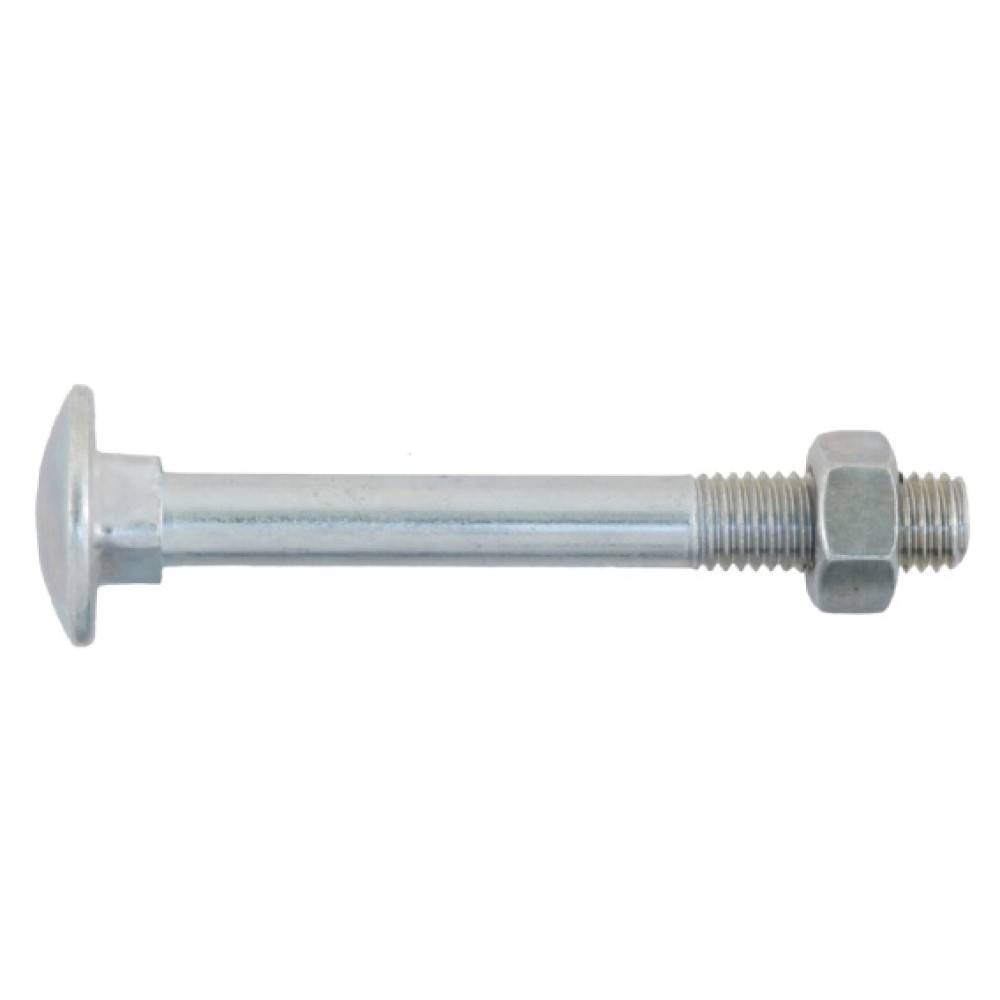 M12 X 200 CSH BOLT & NUTS ZINC PLATED