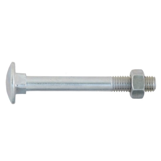 M12 X 200 CSH BOLT & NUTS ZINC PLATED