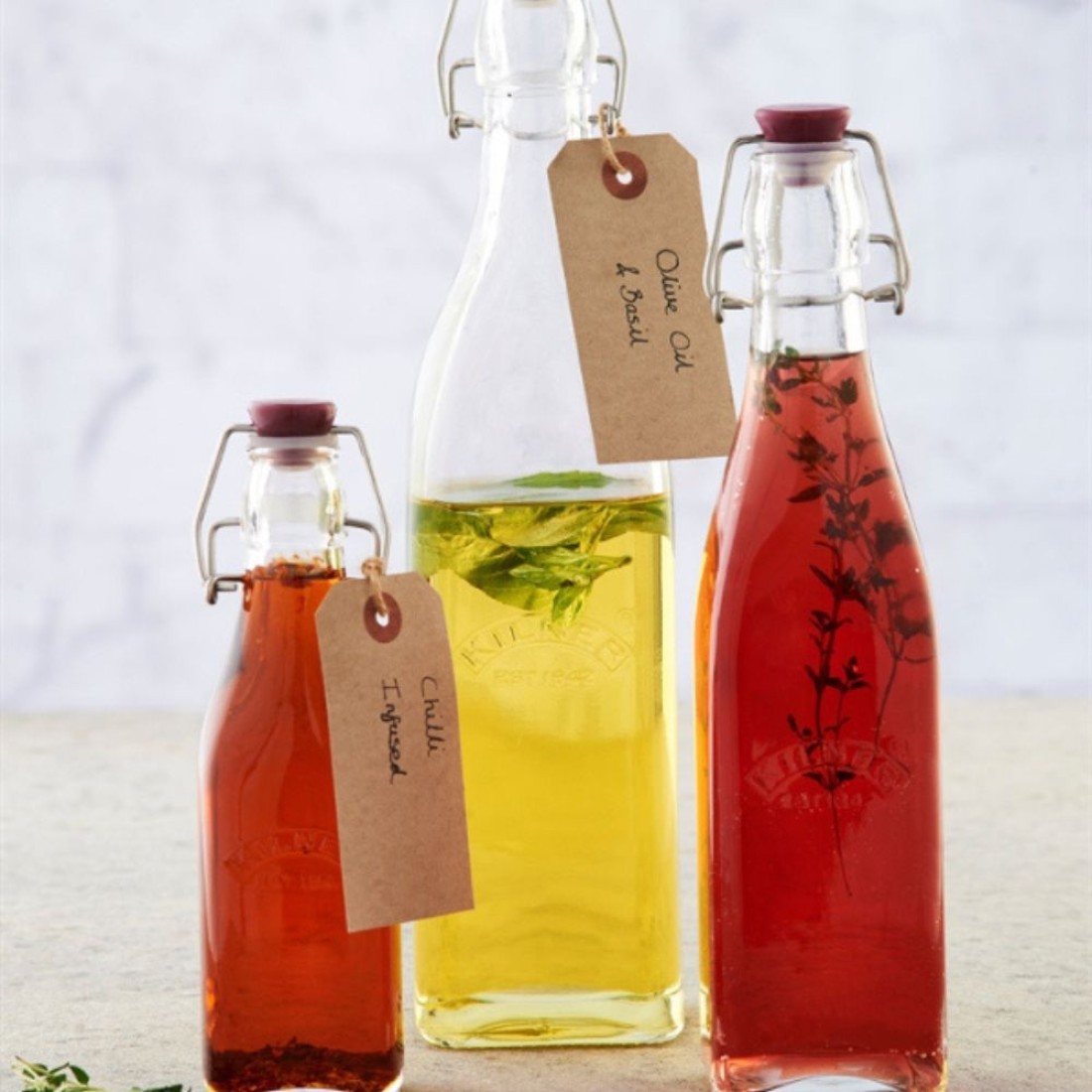 Kilner Clip Top Square Bottle 0.55L