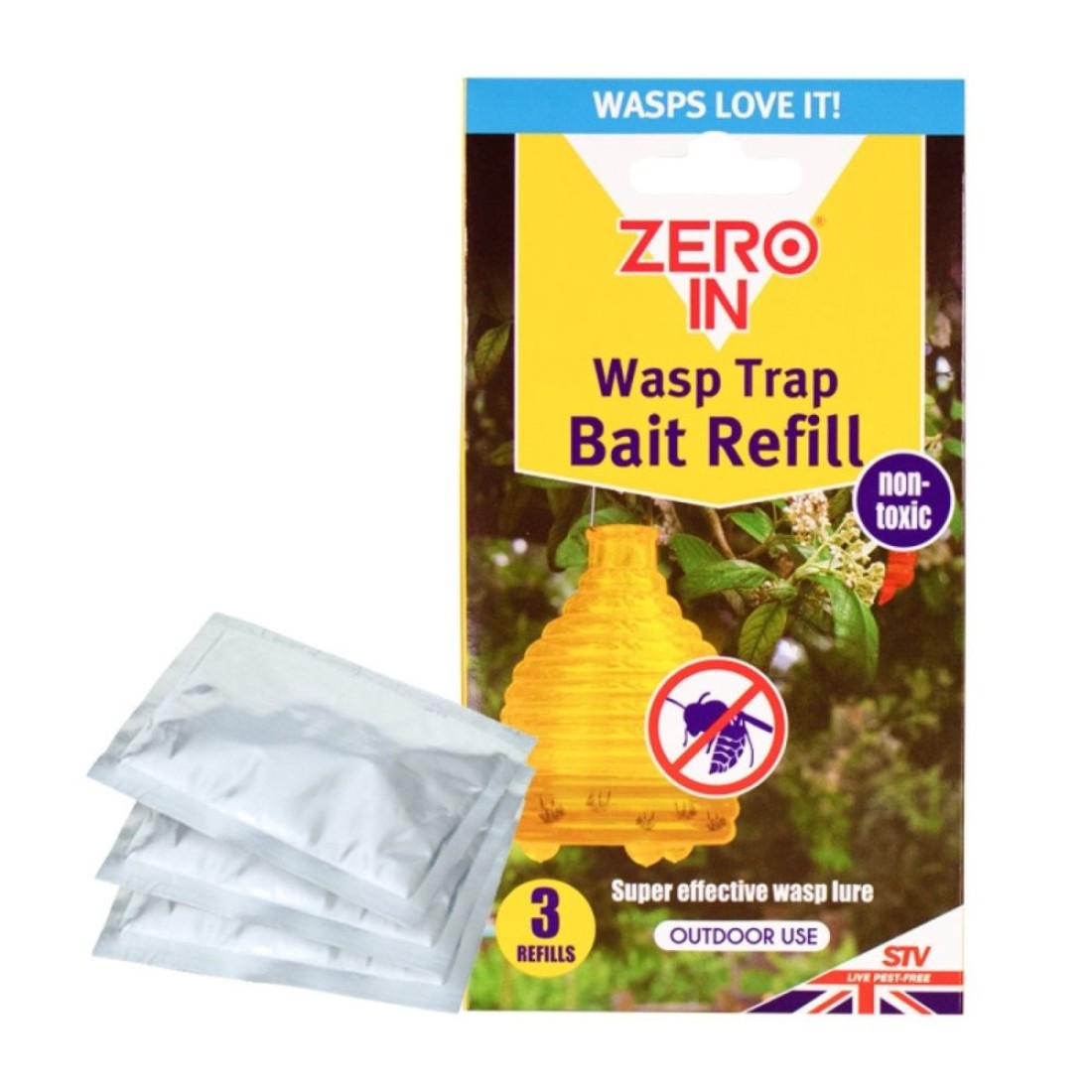 Wasp Trap Bait Refill Sachet - 3 Pack