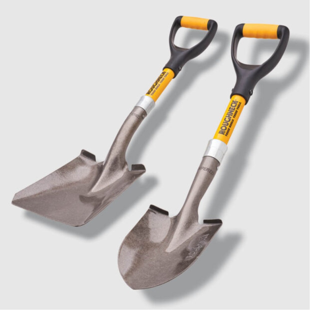 Roughneck Bulk & Round Micro Shovel Twin Pack
