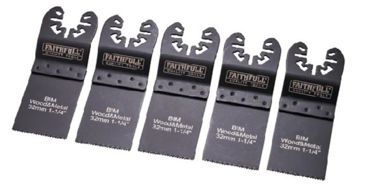 Faithfull 5 Piece Multi-Tool Blade Set